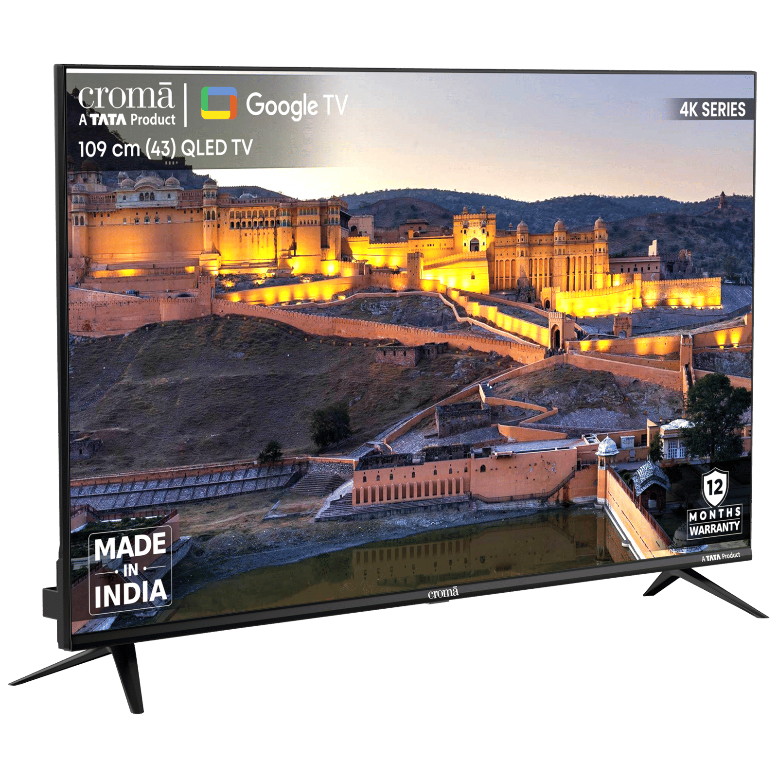 Buy Croma 109 cm (43 inch) QLED 4K Ultra HD Google TV with Dolby Audio Online - Croma